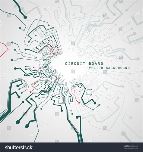 Circuit Board Vector Background Technology Illustration Stock Vector Royalty Free 148803566