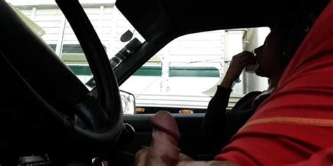 Brunette Slut Milf Sucking Cock On Car I Got Her At Fukfast Live
