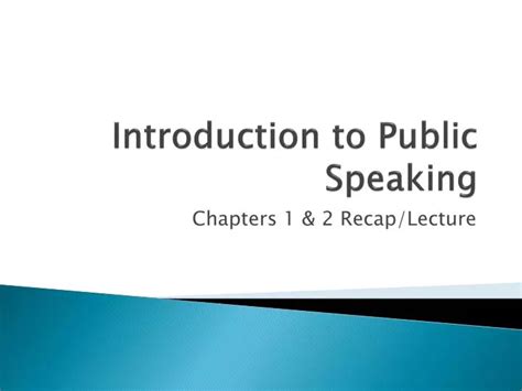 Ppt Introduction To Public Speaking Powerpoint Presentation Free