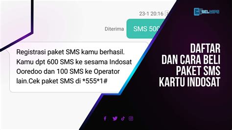 Daftar Paket Sms Indosat Dan Cara Membelinya Selwips