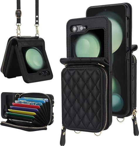 Amazon Com Xnxcevi For Samsung Galaxy Z Flip Wallet Case With Card Holder Crossbody Wallet