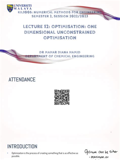 Lecture 12 Pdf Mathematical Optimization Numerical Analysis