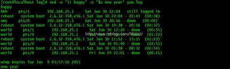 Linux sed命令详解 小a玖拾柒 博客园