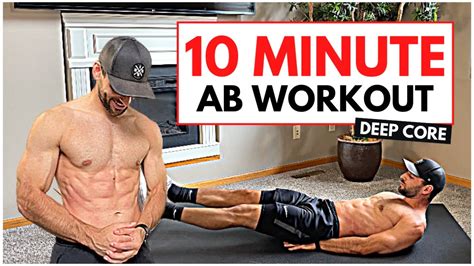 10 Min Ab Workout Men Deep Core Workout For Strong Abs Youtube