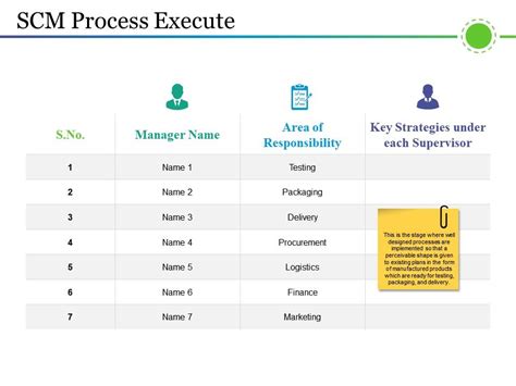 Scm Process Execute Powerpoint Templates Download PowerPoint Presentation Sample Example Of