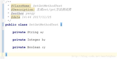 Idea中如何给类中的属性生成set和get方法idea 个体set Csdn博客