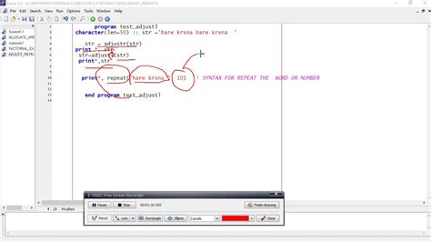 How To Repeat A String In Fortran Language And Use Of Adjustl Adjustr