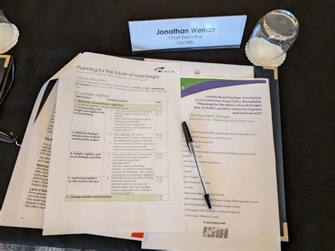 🚗🚚🚛 Localis Think Tank Setting Up For Our Roundtable Policy