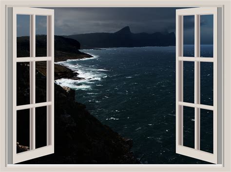 무료 이미지 경치 바다 연안 하늘 집 웨이브 창문 호수 어두운 서핑하다 낭만적 인 어둠 월광 인테리어 디자인 구름 산들 사진 프레임 자연의