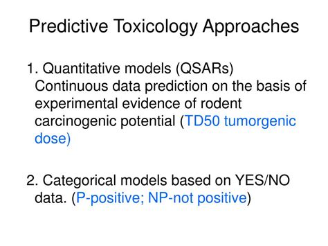 Ppt Carcinogenicity Prediction For Regulatory Use Powerpoint