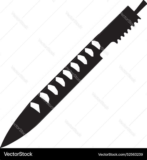 Shadow Sabre Elegant Knife Graphic Ink Intruder Royalty Free Vector