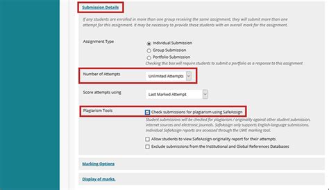 Manually Creating An Assignment Submission Point Uwe Bristol