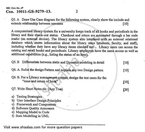 Object Oriented Analysis And Design 2012 2013 Be It Information Technology Semester 5 Te