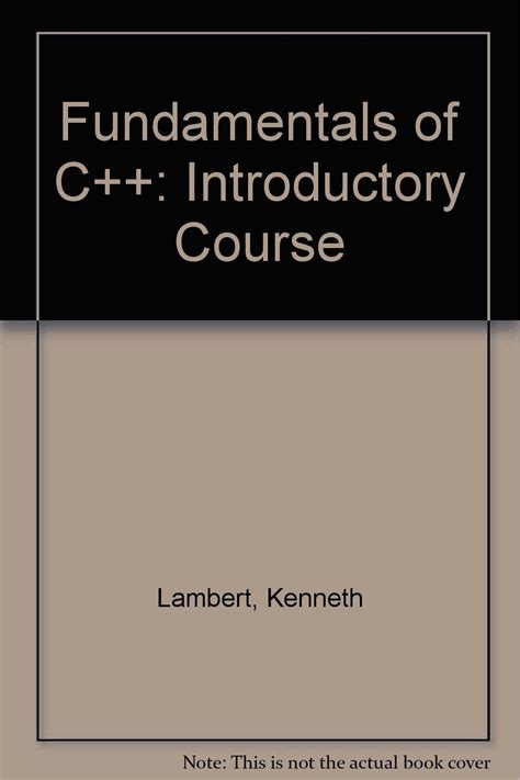 Fundamentals Of C Introductory Course 9780619115142