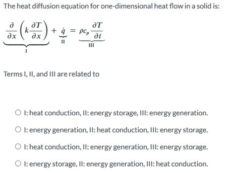 Answered The Heat Diffusion Equation For Bartleby