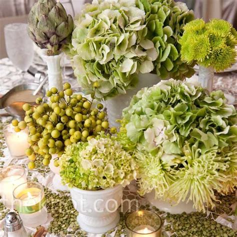 Green Floral Centerpieces