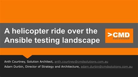 Testing Ansible Pptx