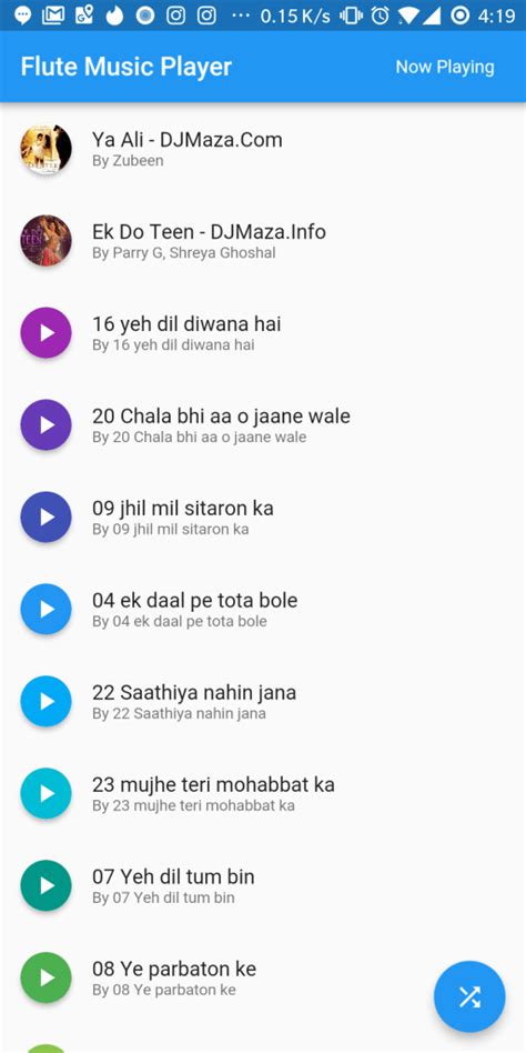 free flutter music player ui with source code by pawan kumar