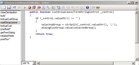 Ax 2012 Reporting Filtering Multi Select Dialog Based On Another Multi Select Dialog