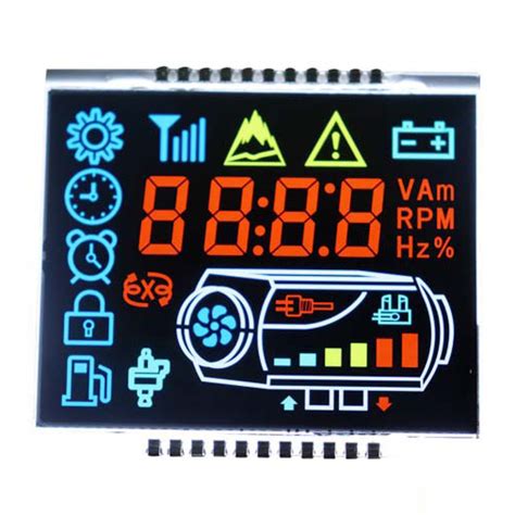 Shenzhen Factory Segment Code Lcd Screen Vivid Color Custom Segment