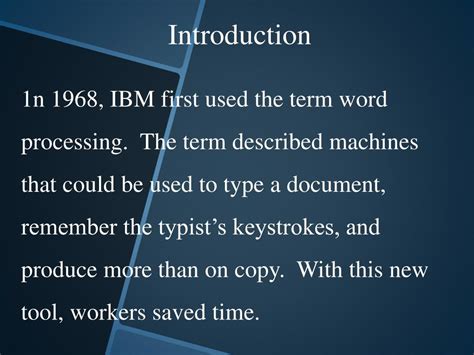 Ppt Word Processing Basics Powerpoint Presentation Free Download