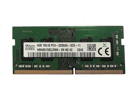 Amazon In Buy SK Hynix GB DDR MHz PC V R X SODIMM Laptop RAM Memory Module