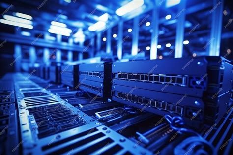 Premium Ai Image Cloud Computing And Raw Of Server Rack Or Network