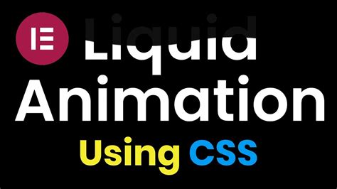 Liquid Filling Animation Effect Inside A Text Using Css Elementor Wordpress Youtube