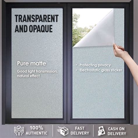 Frosted Opaque Glass Window Film For Window Privacy Adhesive Glass