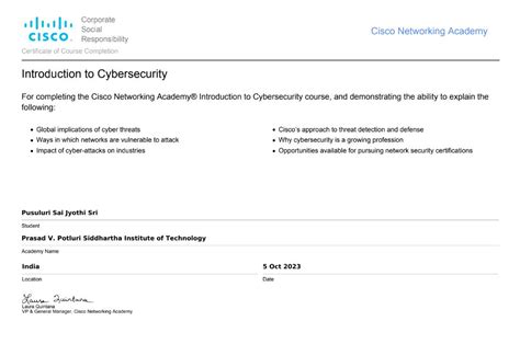 Pusuluri Sai Jyothi Sri On Linkedin Cybersecurity Networking