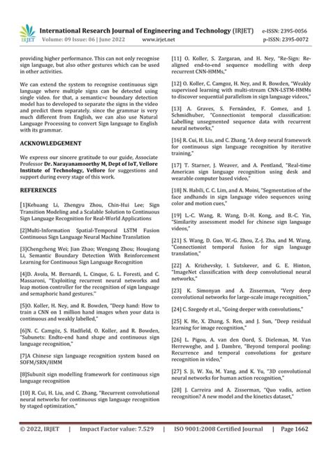 video based sign language recognition using cnn lstm pdf