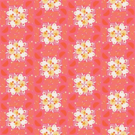 Premium Vector Orange Leaves Seamless Pattern Background Garden