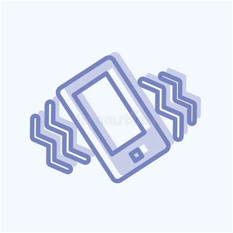 Icon Vibration Mode Suitable For Mobile Apps Symbol Two Tone Style