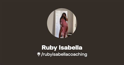 Ruby Isabella Instagram Tiktok Linktree