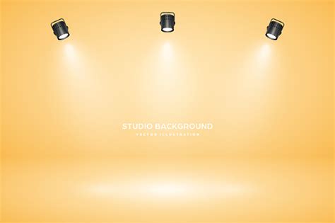 스포트라이트 효과와 빈 파스텔 베이지 스튜디오 추상 배경 제품 쇼케이스 배경 무대 조명 벡터 일러스트레이션 스포트라이트에 대한 스톡 벡터 아트 및 기타 이미지 Istock