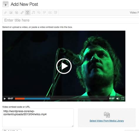 audio video support in core make wordpress core