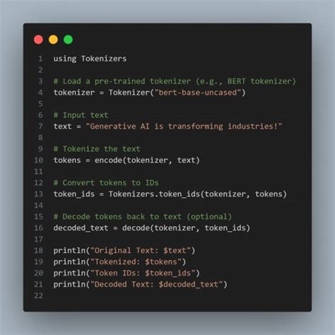 How Can I Tokenize Text For Generative Models Using Tokenizers Jl Edureka Community