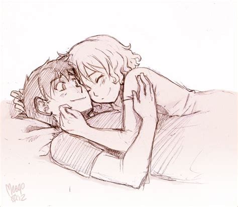 Cuddle By Meago On DeviantArt Sketches Cute Couple Drawings Couple Sketch