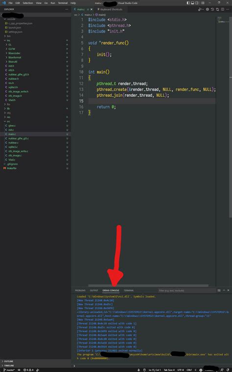 ternalconsoleoptions not honored by makefile outline
