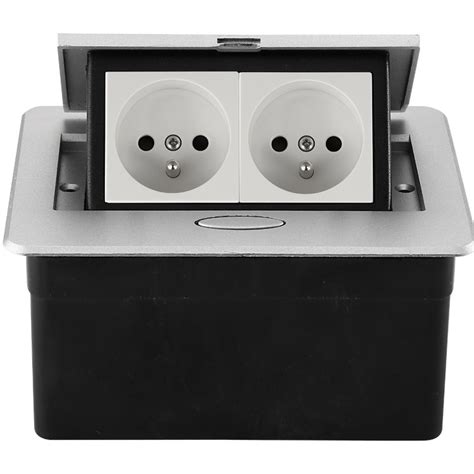 Eu Double Floor Mounted Pop Up Floor Socket Box Floor Socket And Table Socket