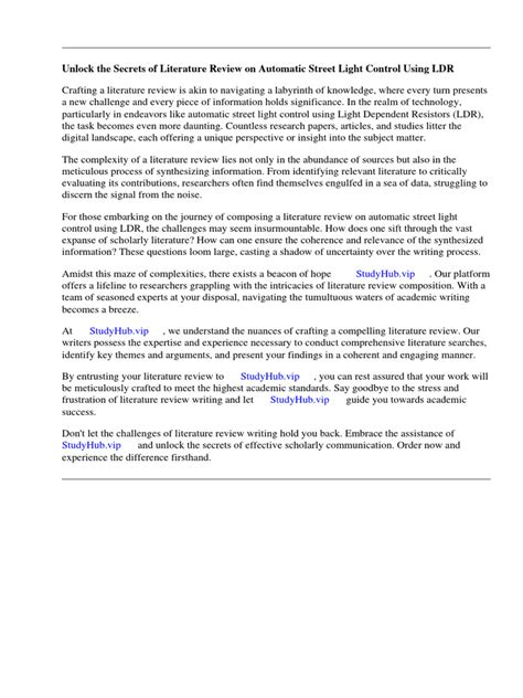 Literature Review On Automatic Street Light Control Using Ldr Pdf Diode Relay
