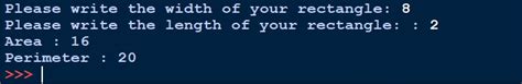 Calculate Area And Perimeter Of A Rectangle In Python Programming