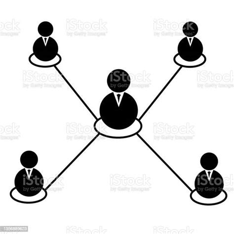 흰색 배경의 팀워크 아이콘입니다 비즈니스 팀 기호입니다 리더십 및 연결 표지판 플랫 스타일 개념에 대한 스톡 벡터 아트 및 기타 이미지 Istock