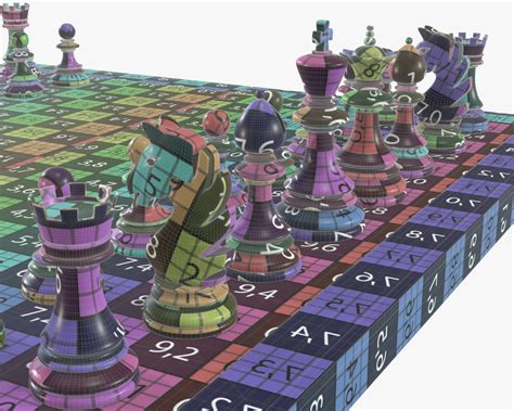 체스 보드 게임 조각 3d 모델 Turbosquid 1413833