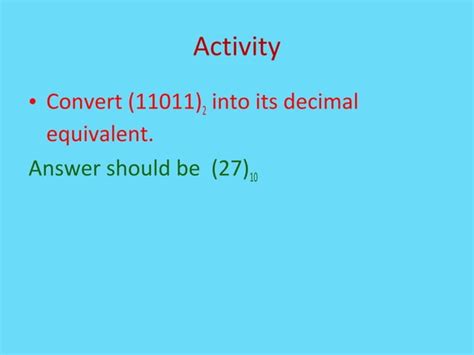 Binary Number System Ppt