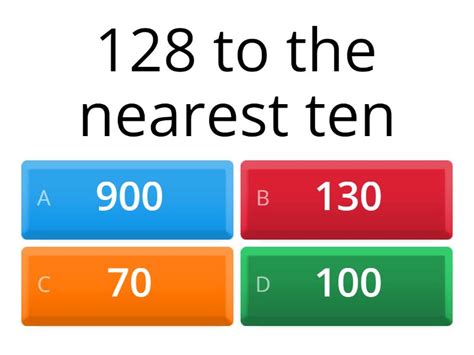 Rounding Numbers Test Quiz