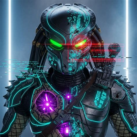Free Neon Predator Armor Photo Cyberpunk Predator Armor Download
