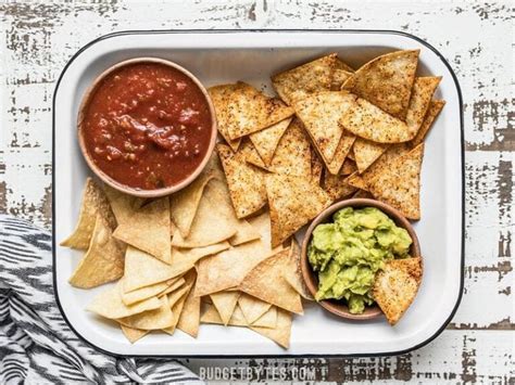 Homemade Oven Baked Tortilla Chips Budget Bytes