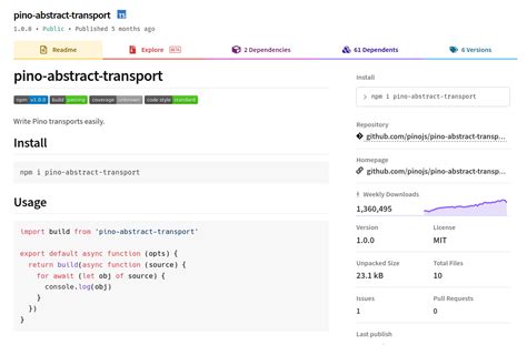 Whats The Recommended Way To Use The Module · Issue 63 · Pinojspino Abstract Transport · Github