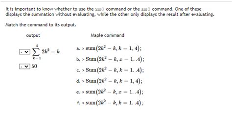 Solved It Is Important To Know Whether To Use The Command Or Chegg